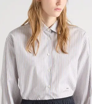 Prada Cotton Poplin Striped Shirt