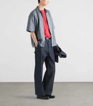 Prada Technical-cotton-blend Shirt - Grey