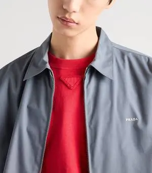 Prada Technical-cotton-blend Shirt - Grey