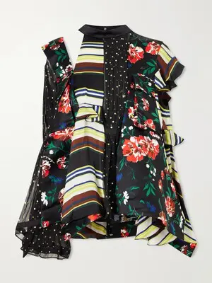 Sacai Sheer Blouses