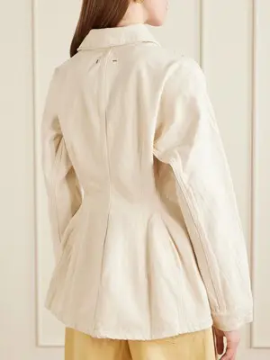Ossou Cinch Cotton-drill Shirt - Neutrals