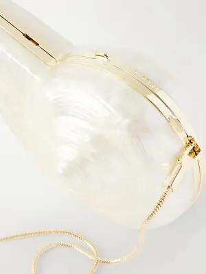 Simkhai Marion Shell Clutch - Neutrals
