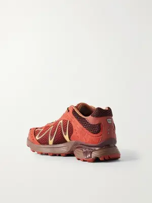 SALOMON Xt-whisper Tpu And Suede-trimmed Mesh Sneakers - Red