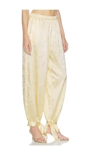 MILKWHITE Pants With Cinch-tie Detail