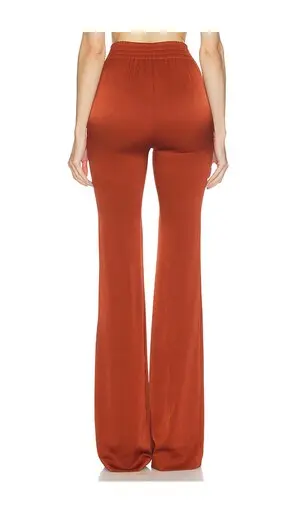 Atlein High Waist Bootcut Trousers - Rust