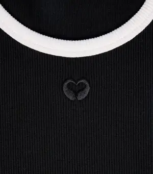Maje Embroidered Logo Ribbed Tank Top