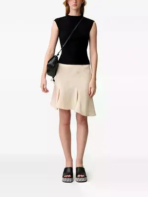 Claudie Pierlot Sleeveless Mock Neck Top - Black