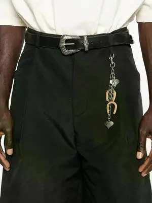 WILLY CHAVARRIA Chilango Pleated Wide-leg Shorts