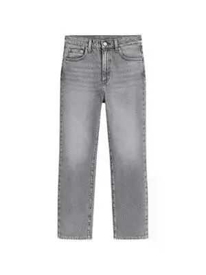 THE FRANKIE SHOP Cotton Straight Leg Jeans - Grey
