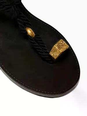 Balmain Rope Flat Sandals