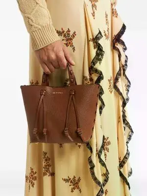 Etro Knotted Leather Mini Bag - Brown