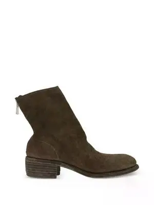 Guidi Zip-fastening Ankle Boots - Brown