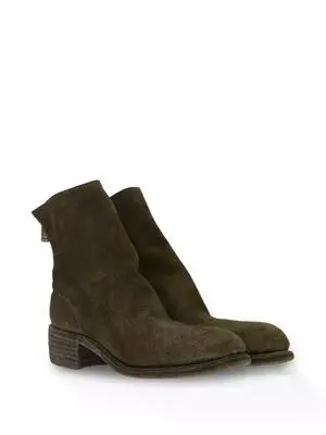 Guidi Zip-fastening Ankle Boots - Brown