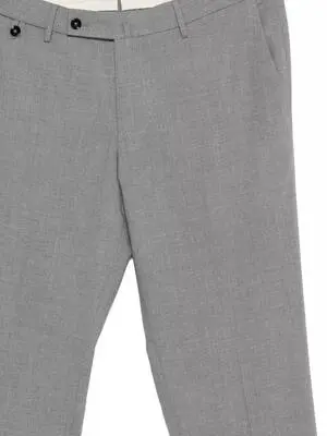 PT TORINO Tailored Buttoned Trousers - Grey