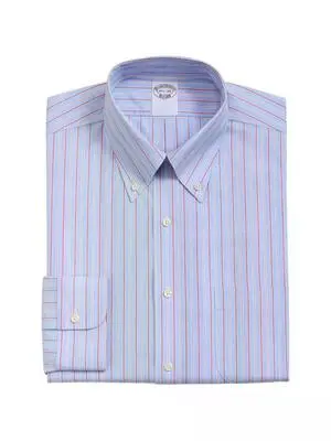 Brooks Brothers Button-down Striped Shirt - Blue