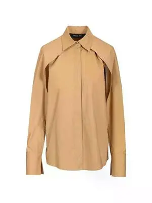 Federica Tosi Long-sleeved Poplin Shirt - Brown