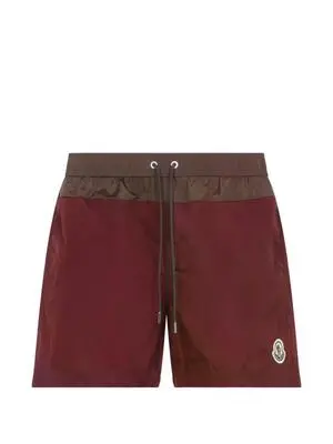Moncler Drawstring Swim Shorts - Red