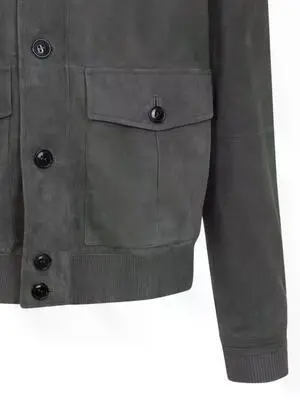 Zegna Buttoned Leather Jacket