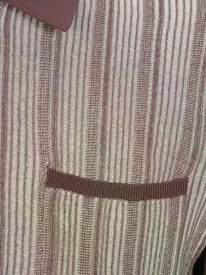 BALLANTYNE Ribbed-knit Polo Shirt