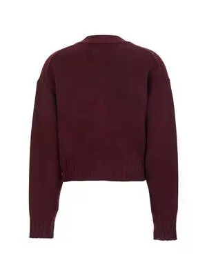 ALLUDE V-neck Button Cardigan
