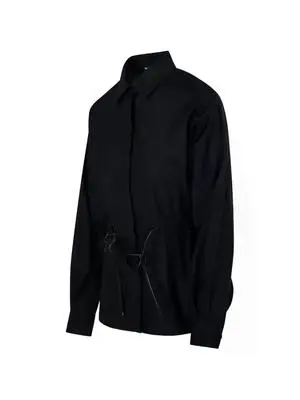 Max Mara Drawstring Waist Shirt - Black