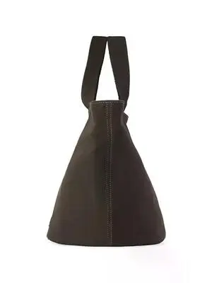 THE ROW Contrast-stitching Tote Bag - Green