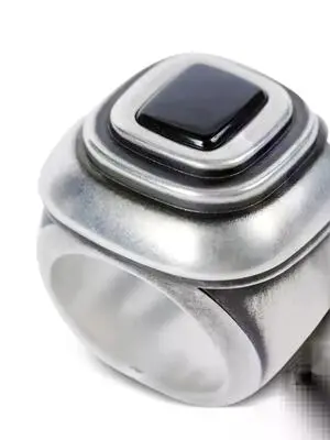 ANN DEMEULEMEESTER Square Detail Ring