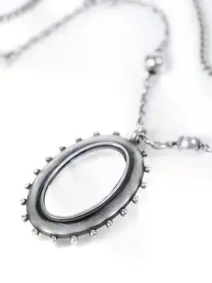 ANN DEMEULEMEESTER Wad Beaded Necklace - Silver