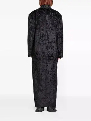 YEHUAFAN Asymmetric Lapel Coat