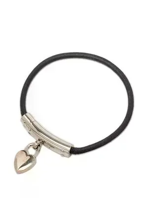 Hermès Leather Cadena Heart Charm Bracelet