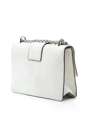 Prada Saffiano Leather Sound Lock Chain Crossbody Bag