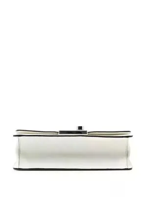 Prada Saffiano Leather Sound Lock Chain Crossbody Bag