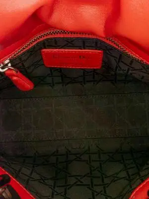 Dior Lambskin Cannage Lady Satchel - Red