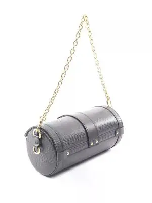 LOUIS VUITTON Epi Papillon Trunk Satchel - Black