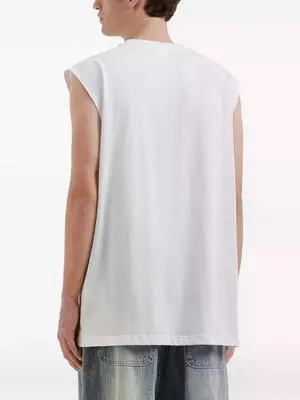 CHOCOOLATE Sleeveless T-shirt - White