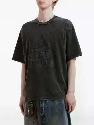 Izzue Embossed-graphic T-shirt - Black