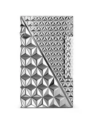 S.t. Dupont Ligne 2 Patterned Lighter - Silver
