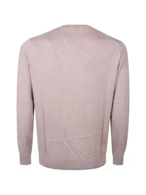 BALLANTYNE Argyle Pattern Knit Sweater - Neutrals