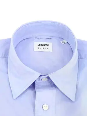 Aspesi Button Cotton Shirt - Blue