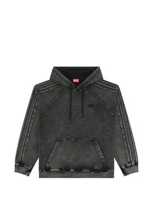 DIESEL® Logo-embroidered Hoodie - Grey