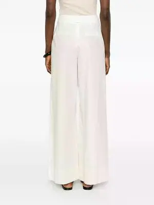 TWINSET Wide Leg Trousers With Zip Fastening Pockets