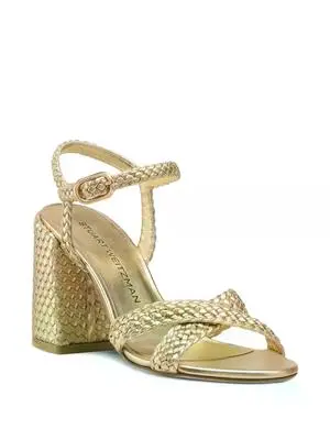 STUART WEITZMAN Alyssa Interwoven High Block Heel Sandals