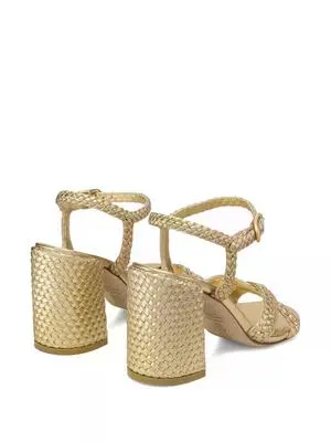 STUART WEITZMAN Alyssa Interwoven High Block Heel Sandals
