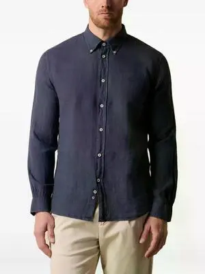 Brooks Brothers Logo-embroidered Button-up Shirt - Blue