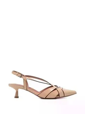 BIBI LOU Nolia Crossover Strap Pumps - Neutrals