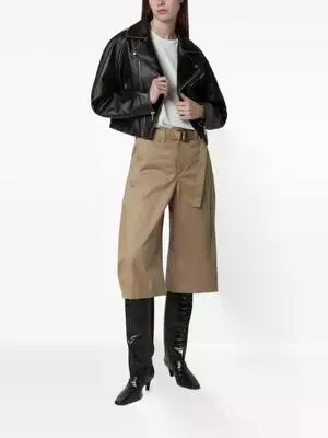 HALFBOY Cropped Leather Biker Jacket
