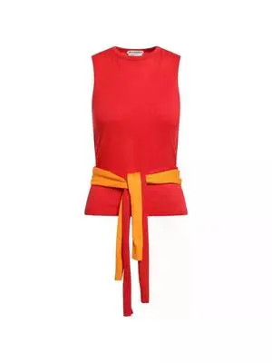 JW Anderson Tie Detail Tank Top - Red