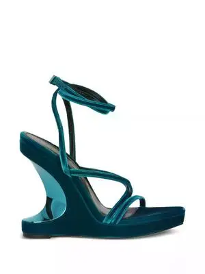 TOM FORD TOM FORD Strappy Wedge Sandals With Buckle Fastening Blue