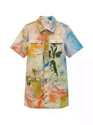 Ulla Johnson Painters Pocket Mini Dress - Neutrals