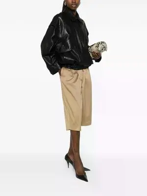 BATAKOVIC Pleated Cotton Shorts